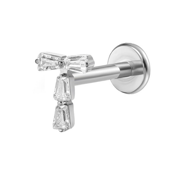 Titanium High Polish Internally Threaded Jewelled Labret - TI-231 ...