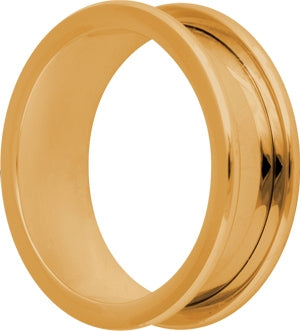Round Edged Gold Flesh Tunnel 4mm-28mm - BGBFTR – Trendez Online Ltd