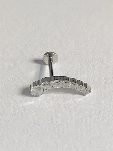 Titanium High Polish Internally Threaded Jewelled Labret - TI-96 ...